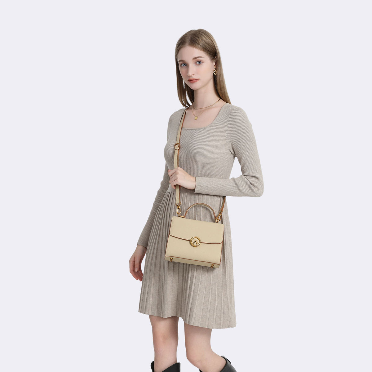 Gelanni Briefcase Bag - Apricot – GELANNI